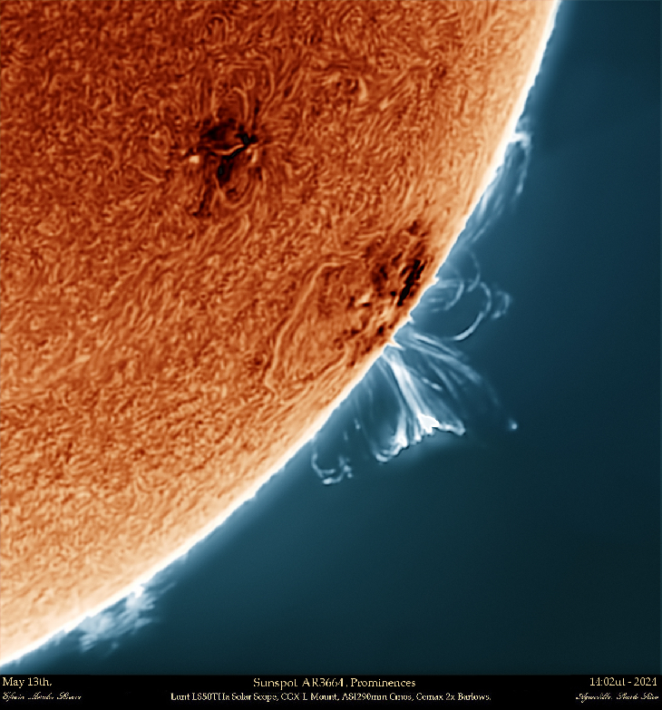 SPACEWEATHER: Sunspot AR3664 Shares a Parting Shot | Jaguar Spirit