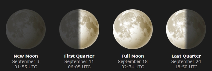 September 2024: New Moon, Partial Lunar Eclipse, and the Harvest Full ...