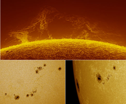 SPACEWEATHER: Solar Prominences on North Pole of the Sun | Jaguar Spirit