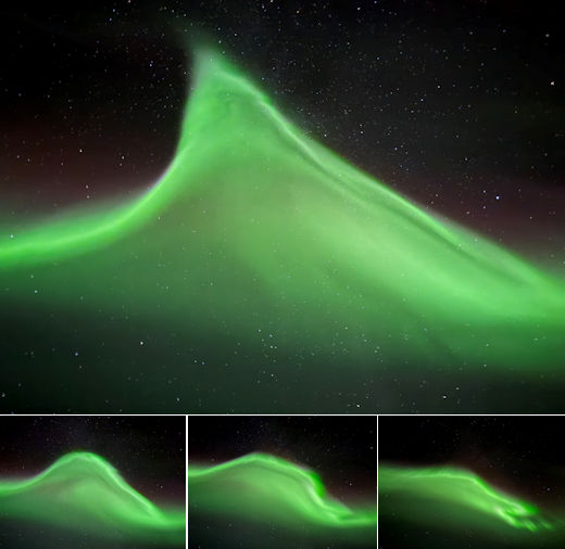 SPACEWEATHER: Earth Exiting the Solar Wind; Shark Fin Aurora | Jaguar ...